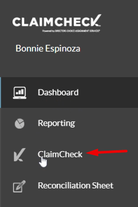Submitting a Claimcheck assignment